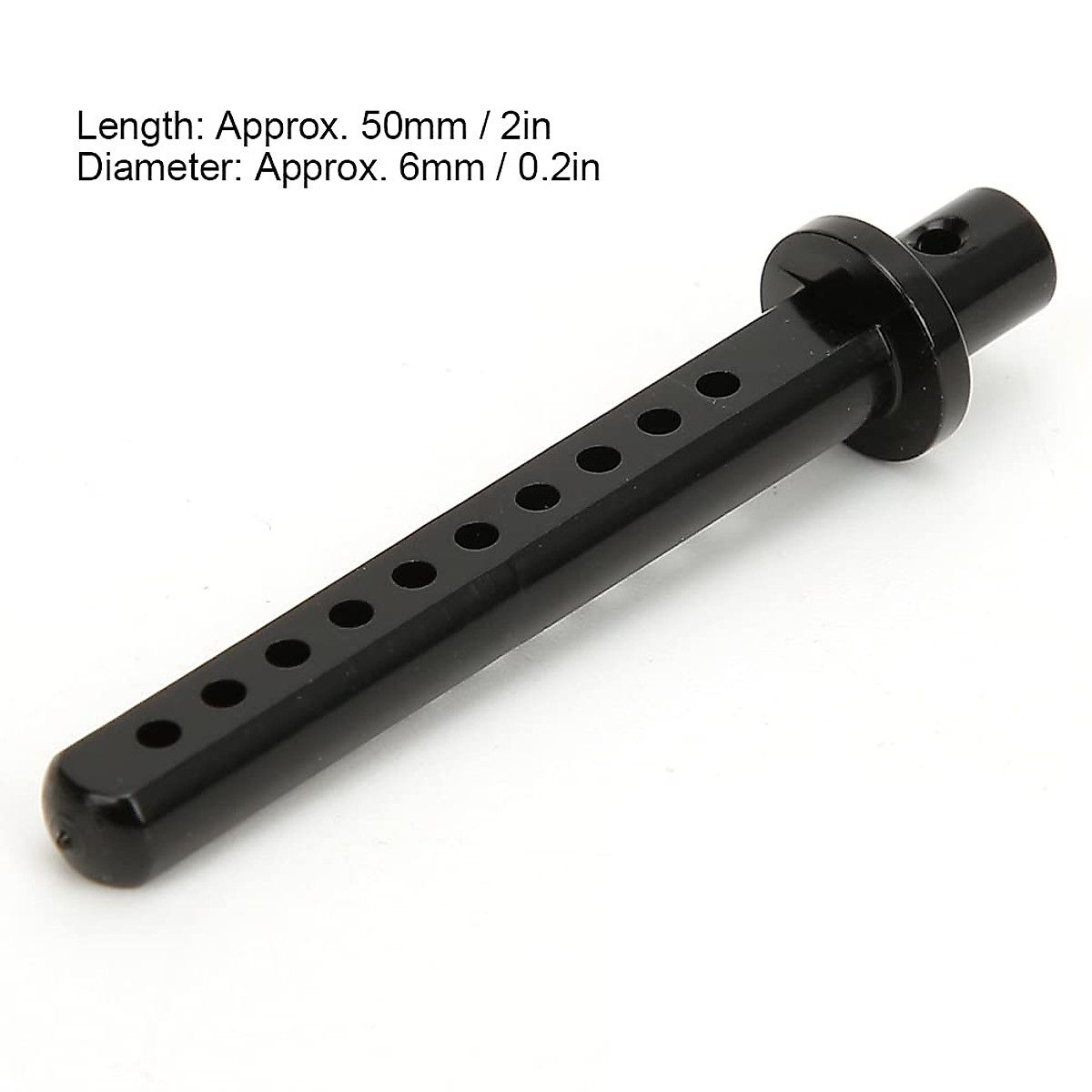 RC Car Shell Column, 4Pcs Remoted Control Model Car Accessory RC Car Shell Column Standoff Pillar with 8Pcs R Pins for SCX10 1/10 RC Crawler Kids Toy Car Upgrade Parts(Black) Car Model Accessories