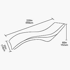 Generic Pool Lounge Chairs - Inside Pool & Sun Shelf Lounge Chair - Compatible with All Pool Types - Up to 9"" in The Water, White