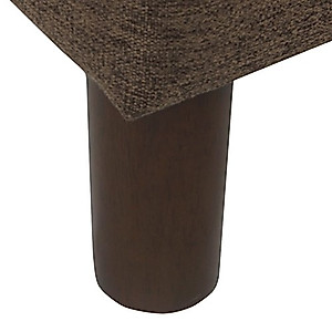 Spatial Order Home Decor | Dinah Collection Modern Storage Ottoman | Ottoman with Storage for Living Room & Bedroom (Brown)