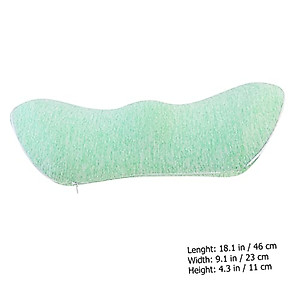 Hemoton 1Pc Lumbar Pillow Waist Pads Pillow for Home Pillow for Waist Orthopedic Pillow Tournure Support Cushion Memory Pillow Waist Support Cushion Tournure Pillow to Sleep Apple Green