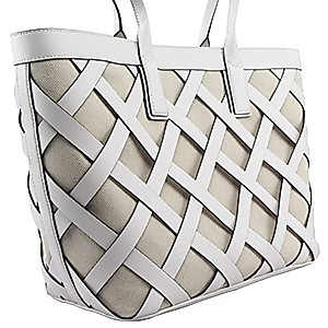 Michael Michael Kors Women's Sienna Woven Leather Large Tote Shoulder Bag, Style 35T1G4ST3C.