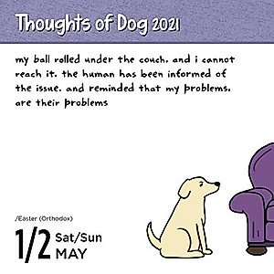 Thoughts of Dog 2021 Day-to-Day Calendar