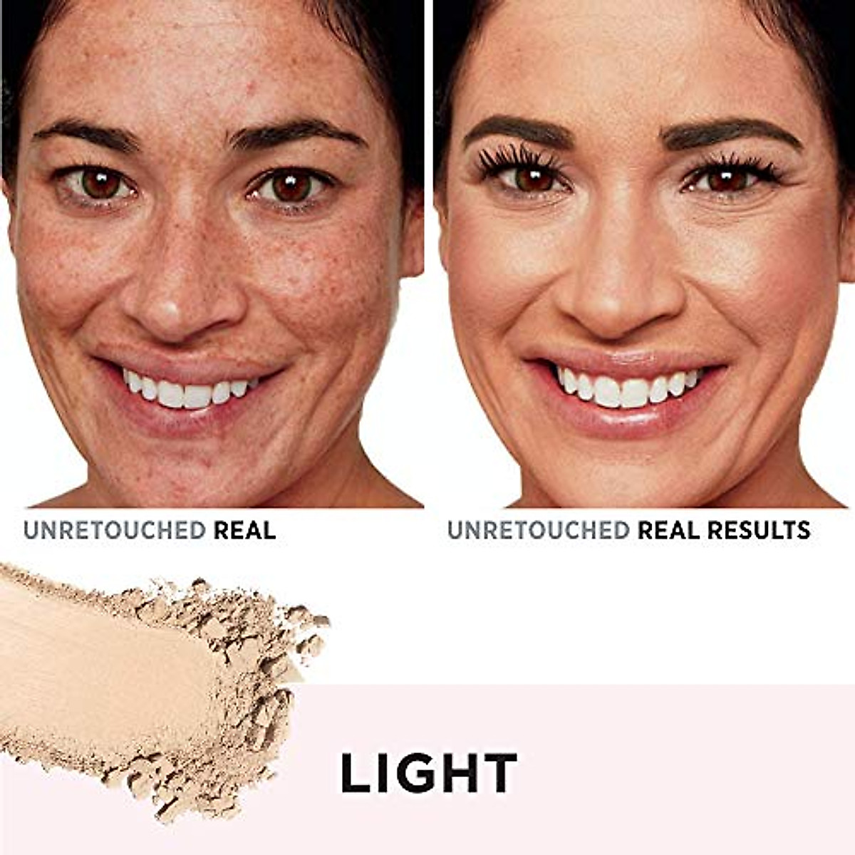 IT Cosmetics CC+ Airbrush Perfecting Powder Foundation - Buildable Full Coverage Of Pores & Dark Spots - Hydrating Face Makeup with Hyaluronic Acid - Talc-Free - 0.33 oz - Light