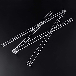 Sara-u 50cm Scale Excellent Folding Ruler Artist Pantograph Copy Rluers Draw Enlarger Reducer Tool for Office School Drawing Supplies