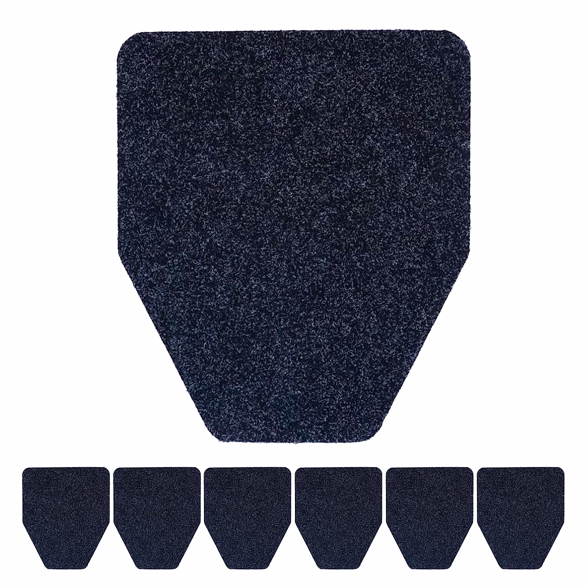 Urinal Mats Commercial Non Slip Splash Mat Floor Urinal Pads for Men Restroom Office Dark Gray 6 Pack for Bathroom Toilet Bulk Washable Disposable Large(17Inch x20.5Inch)