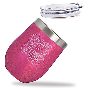 Bad Bananas Teacher Gifts for Women - 12 oz Insulated Wine or Coffee Tumbler With Lid - Teacher's Week Gifts, End of Year Appreciation Thank You Gift Ideas from Student