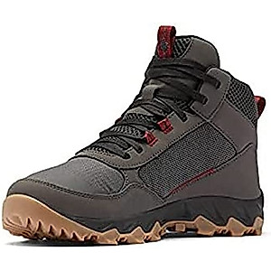 Columbia Mens Flow Centre Sneaker, Dark Grey/Red Jasper, 11 US