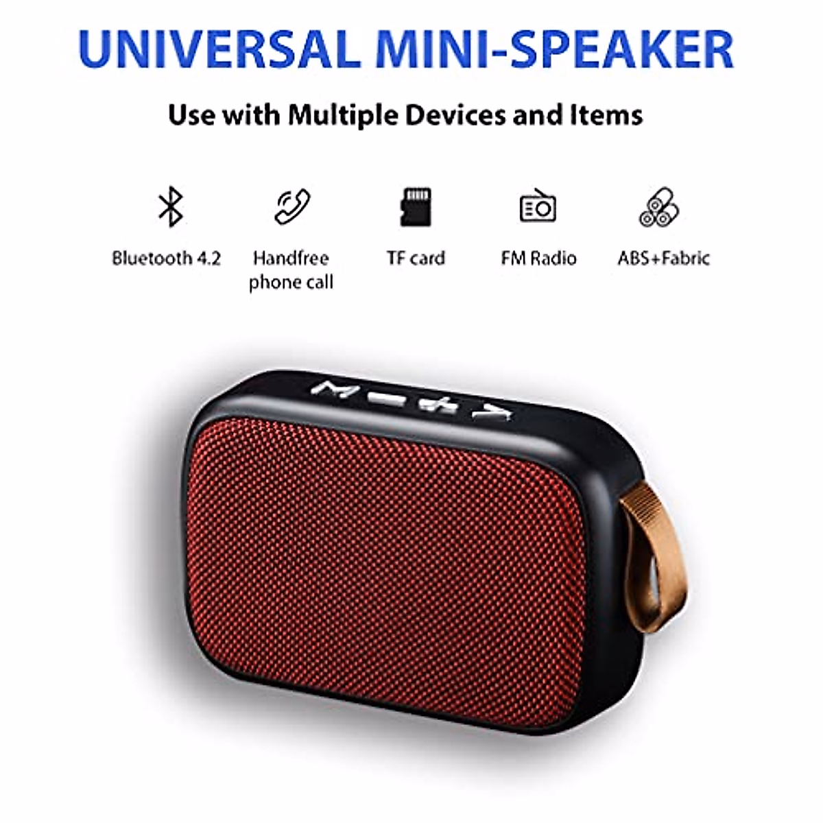 Tek Styz Speaker Compatible with Your Bose SoundLink Color Speaker 2 Fabric Design 3W Playtime 6H Indoor, Outdoor Travel (RED)