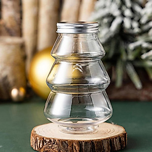 Alipis 6pcs Box Snack Candy Box Tress Shape Bottle Christmas Candy Bottles Chocolate Jar Cookie Bottle Christmas Tree Decorations Xmas Candy Holder Child Snack Box Plastic Tree Shape