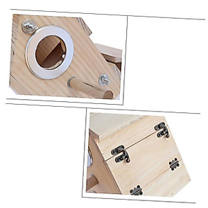 HANABASS Swallows Nest Bird Cage Decorative Bird Cage Bird Supplies Pet Bird Supplies Vertical Bird House Vertical Bird Nest Indoor Bird House Birdcage Bird House for Small Birds Wooden