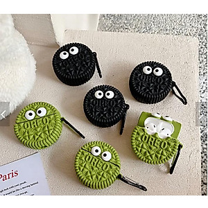 Sweet Body Cookie Man AirPod Case 3D Cartoon Funny Kawaii, Shockproof Protective Soft Silicone Case Skin Trendy Food Treat for AirPods 1&2, AirPods 3, and AirPods Pro (Airpod 3, Black) Pack of 1