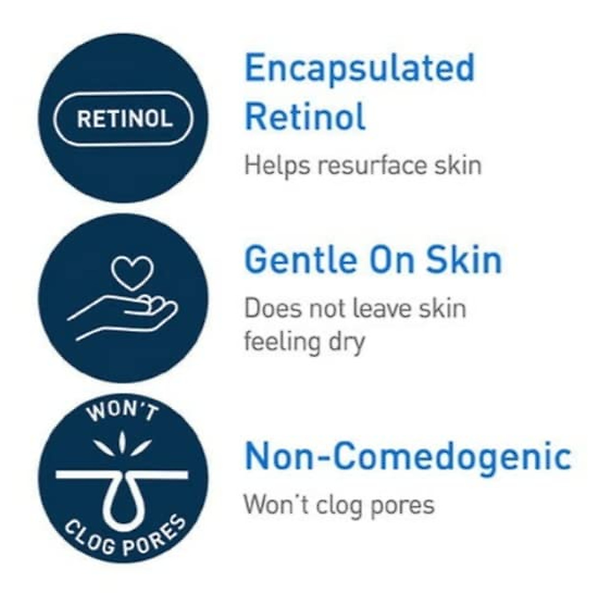 CeraVe Acne Treatment Bundle - Contains CeraVe Resurfacing Retinol Serum (1 fl oz), CeraVe Acne Foaming Cream Cleanser (5 fl oz), and CeraVe Acne Control Gel (1.35 fl oz) - With 3 Essential Ceramides