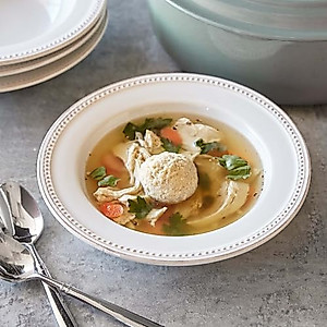 Sur La Table Pearl Stoneware Soup Plate, White