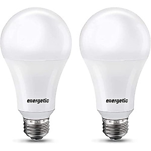 Dimmable A21 LED Bulb, 2600LM Super Bright Light Bulbs, 20W=150W, Warm White 3000K, UL Listed, E26 Base, Damp Rated, 2 Pack