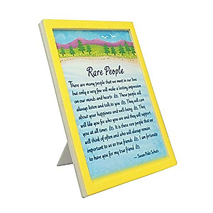 Blue Mountain Arts Miniature Easel Print with Magnet "Rare People" 4.9 x 3.6 in., Perfect Birthday, "Thank You," Christmas, or "Thinking of You" Gift for a Good Friend, by Susan Polis Schutz