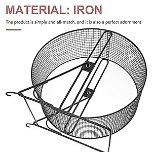 UKCOCO Hamster Exercise Wheel- Metal Hamster Wheel Hamster Running Wheel, Wire Mesh Gerbil Wheel Hamster Toy with Bracket, Silent Jogging Wheel for Hamsters Squirrel