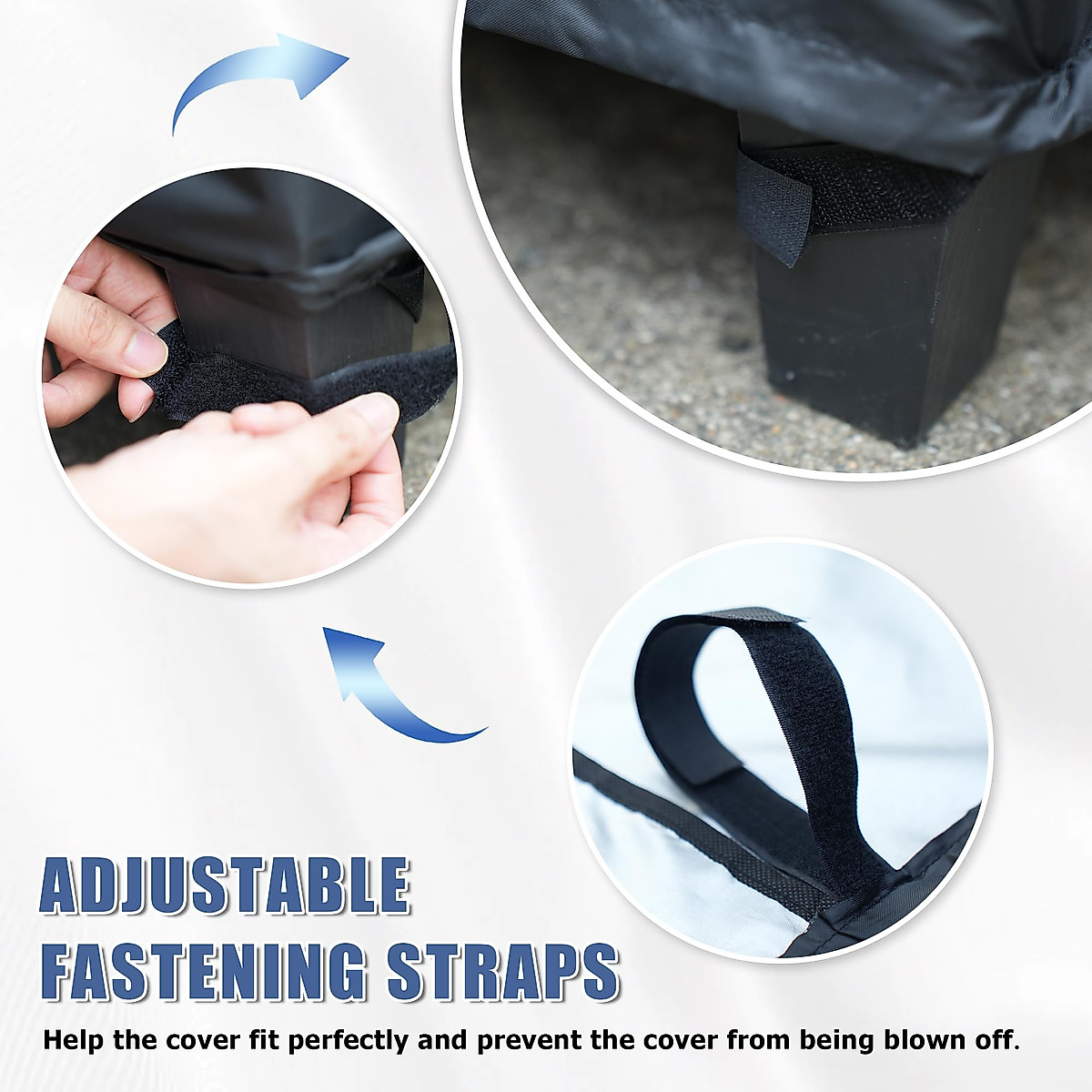 XIZZI Patio Furniture Covers Square Table and Chair Cover-210D Black Silver Coated Waterproof Outdoor Sectional Sofa Set Cover Fits up to 110"L x 84"W x 28"H,Black