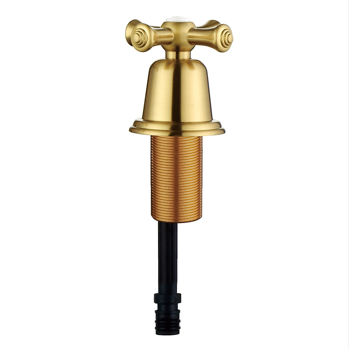 RKF Faucet- Replacement Classic Cross Knobs Handles with Valve Faucet Accessory Faucet Parts Faucet Kit Brushed Gold W033