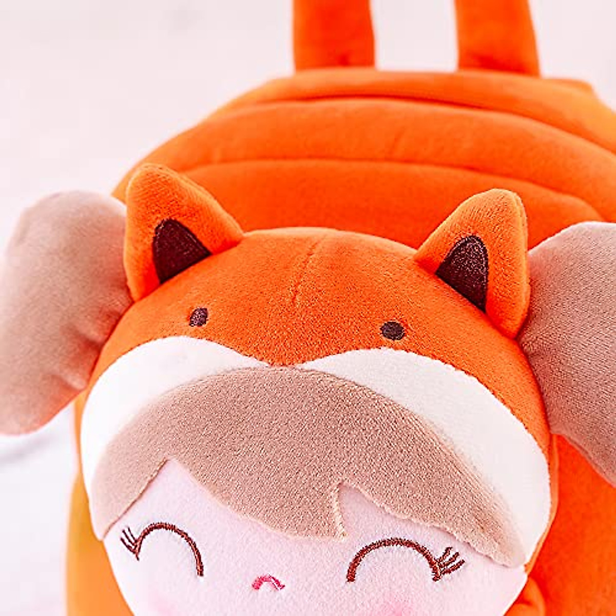 Gloveleya Kids Backpack Toddler Backpack Soft Plush Fox Girl Doll Backpacks 9"…