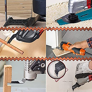 SupKing 24Pcs Metal Wood Oscillating Saw Blades Multi Tool Universal Quick Release Blades Compatible with Dewalt Milwaukee Porter Cable RIDGID Ryobi Makita Rockwell Chicago Black&Decker Craftsman