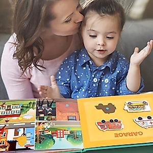 JIFOVER Early Education Enlightenment Quiet Sticker Toy,Keep Your Kids Away from Electronics,2023 New Toddler Busy BookEducational Toddler Books Educational Toys for 2-6 Year Old Kids (5pcs)