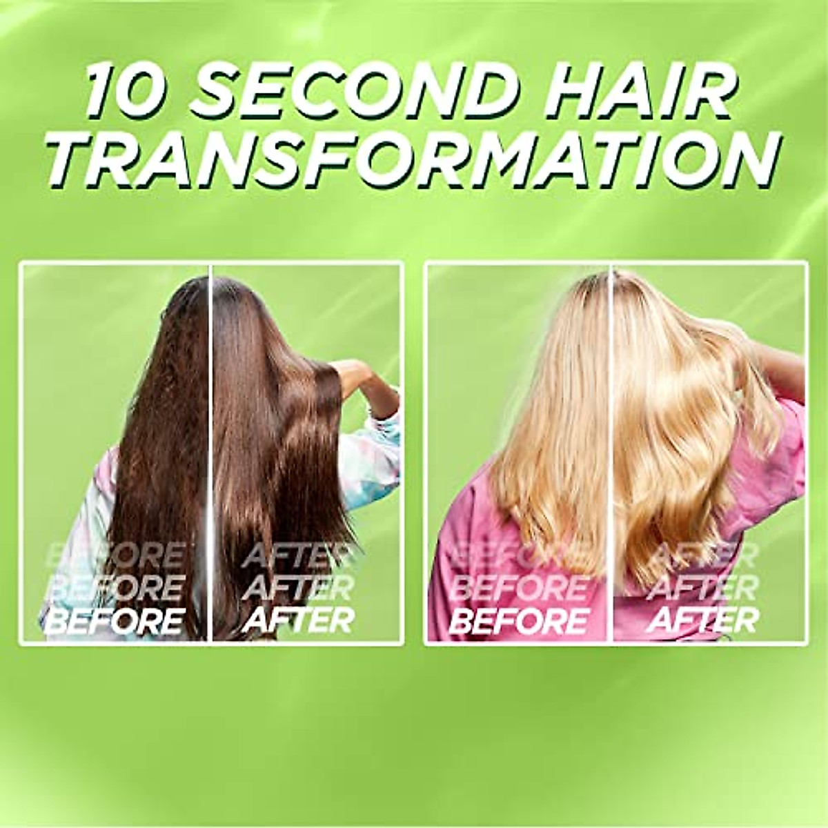 Garnier Fructis Sleek & Shine Glass Hair Water 10 Second Liquid Rinse Out, 98 Percent Naturally Derived Lamellar, for Shiny Hair (Packaging May Vary)