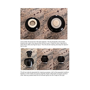 Leberna 34 Ounce Coffee Thermos | Large Thermal Water Bottle for Tea Hot & Cold Drinks | Stainless Steel Vacuum Sealed Insulated Thermos Water Flasks Bottles for Work & Travel Termo Para Cafe Bebes