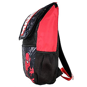 Marvel Spiderman Backpack Front Flap Compartment Travel Laptop Backpack With 3D Molded Marvel Logo