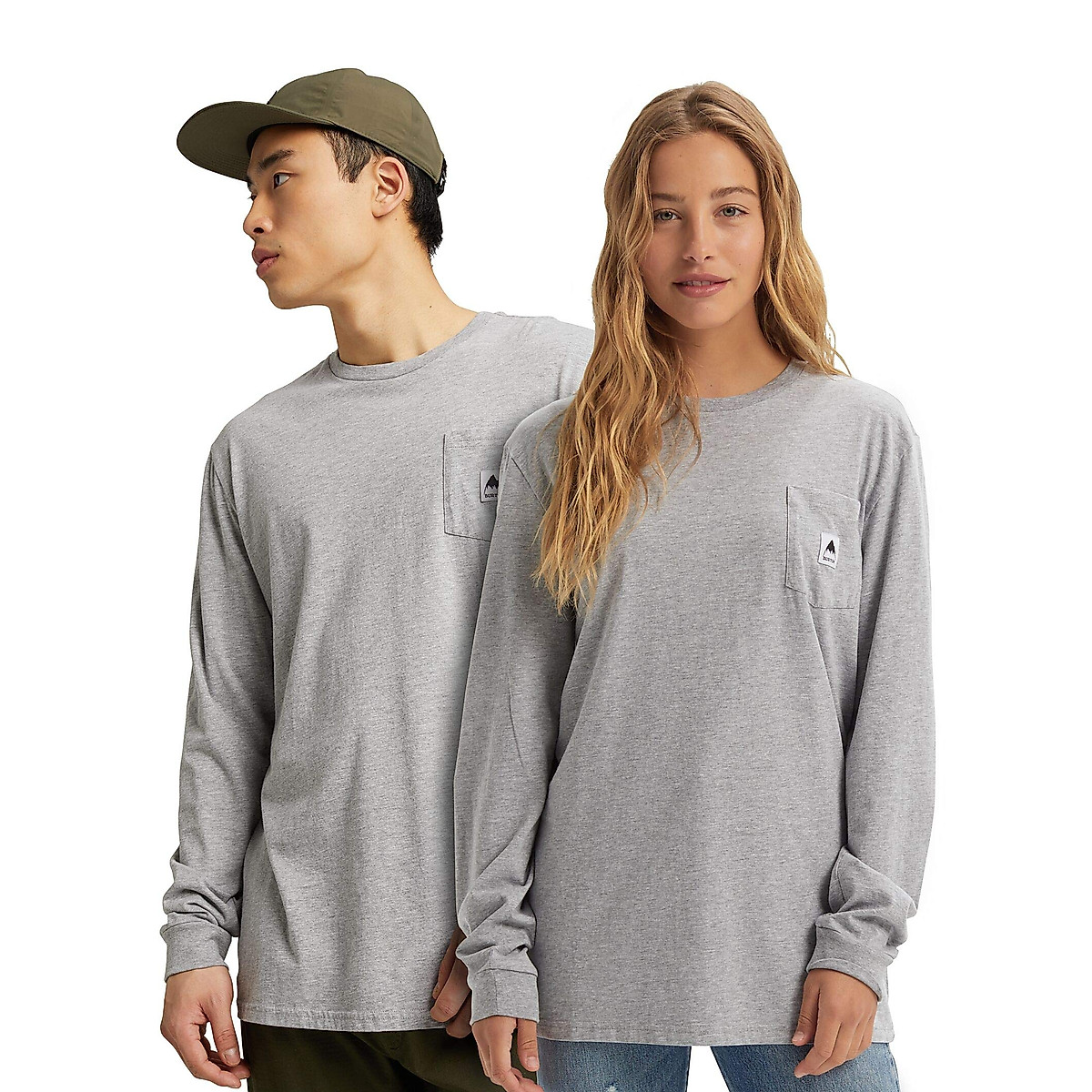 Burton Men's Colfax Long Sleeve T-Shirt, Gray Heather, L