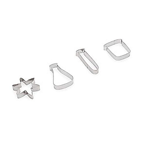 Fox Run Science Cookie Cutter Set, Chemistry Lab Cookie Cutters, Set of 4