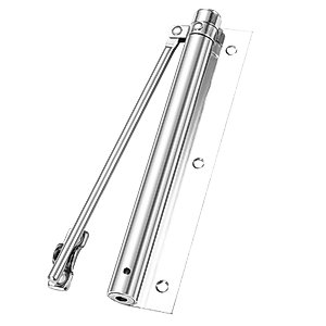 SooGree Safety Spring Door Closer, 304 Stainless Steel Noise Reduction Large Door Closer for Residential and Commercial - Silver
