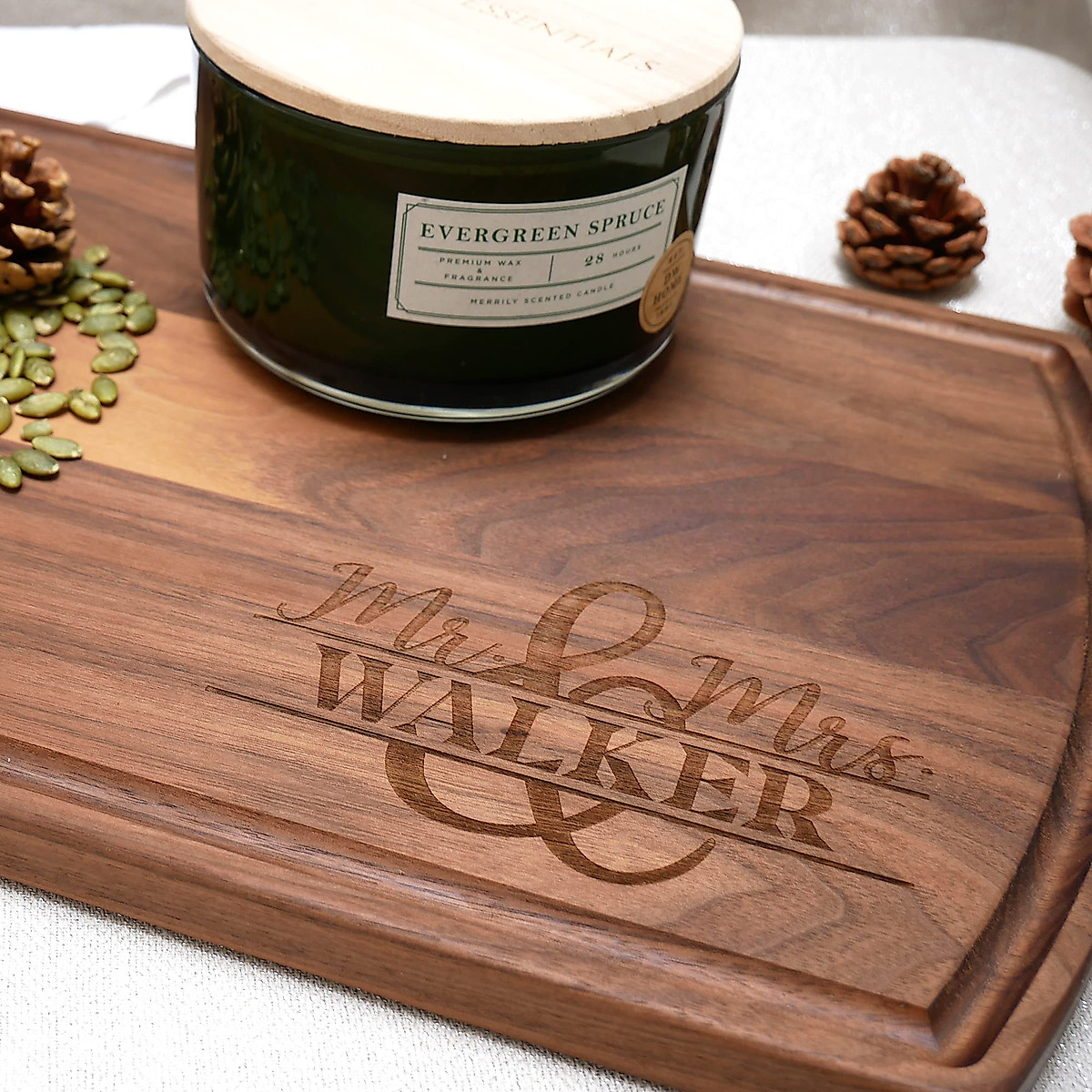 Engraved Cutting Boards Personalized Wooden Gift for Kitchen - Unique Custom Designs & Different Sizes - Personalized Engraved Wood Custom Cutting Boards for Weddings, Anniversaries & Housewarmings