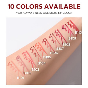 MYUANGO Lip Liner Pencil -Vegan and Creamy Formula, 24-Hour Long-Wear, Waterproof & Smudge-Resistant (B107)