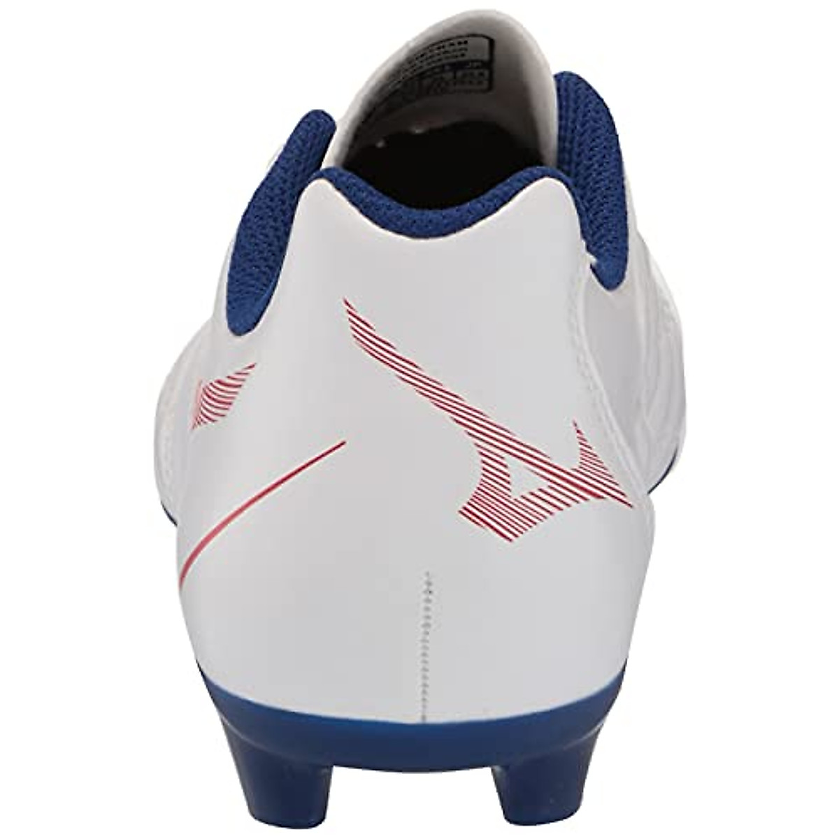 Mizuno Boy's Rebula Cup Select Jr. Soccer Shoe, White-Red, 2 Big Kid
