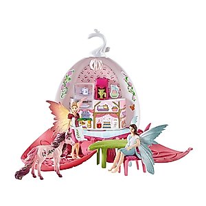 Schleich bayala, 14-Piece Playset, Fairy Toys for Girls and Boys Ages 5-12, Fairy Café Blossom Toy Set