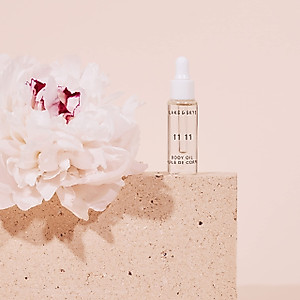 Lake & Skye 11 11 Body Oil Mini, 0.33 fl oz (10 ml) - Hydrating with Vitamin E & Sweet Almond Oil - Sheer & Uplifting Scent