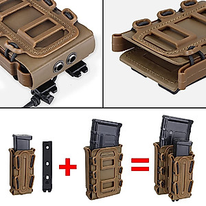 IDOGEAR Mag Pouch 5.56mm Rifle Magazine Pouches 7.62mm Molle Softshell Universal Mag Carrier for M4 AR15 M16 AK Magainzes