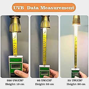 UVA UVB Reptile Light, UVB 10.0 LED Bulb, UVA UVB for Bearded Dragon, Full Spectrum Light Bulb for Lizards, Turtles, Spiders etc.