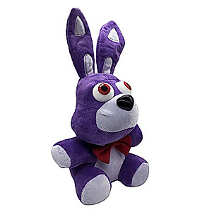 Foxy FNAF Nights Plush Toys - Bonnie Plush Stuffed Animal Rabbit Plush Toy for Children, Boys & Girls Gift, Purple, 10 Inches
