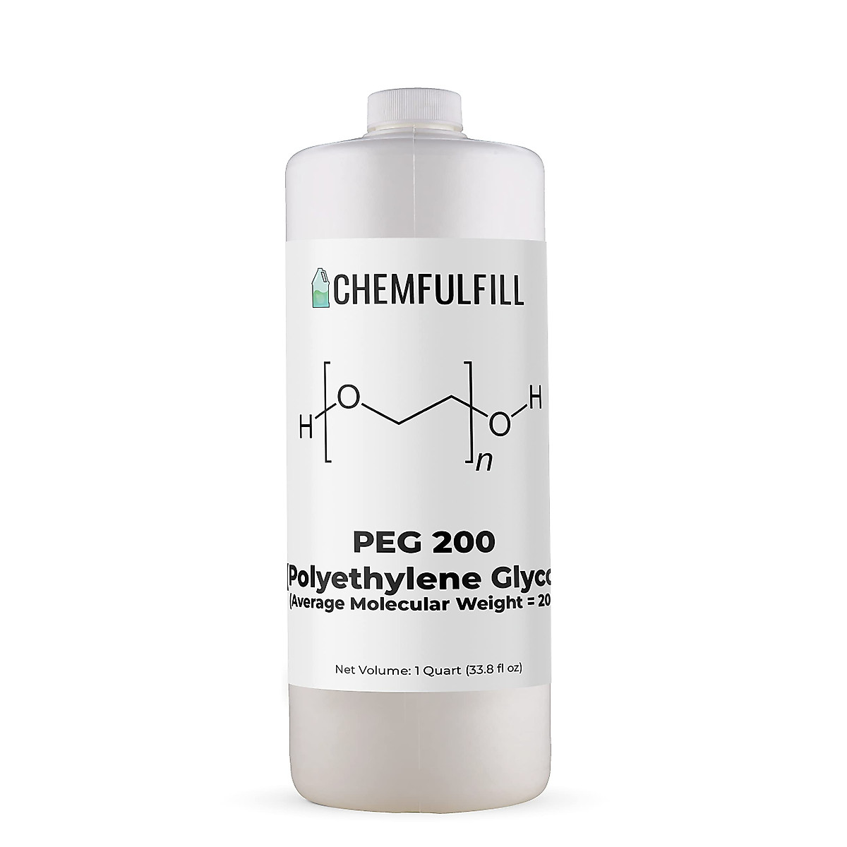 Chemfulfill PEG 200 – Polyethylene Glycol 200 (PEG200) (Gallon (128 fl oz))