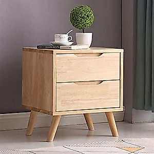 HIGOH Bedside Table Nightstand Simple Bedroom cabinets Come with Mini lockers (Color : 2)