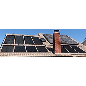 SolarPoolSupply High-Performance Solar Pool Heater Panel Replacement - 15-20 Year Life Expectancy - Extreme Durability + Easy Install + High-Heat Performance (4' X 8' / 1.5" I.D. Header)
