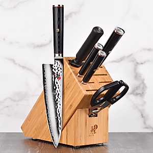 Miyabi Mizu SG2 Knife Set, 7 Piece with Bamboo Block