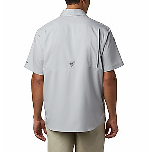 Columbia Men's Low Drag Offshore Short Sleeve Shirt, UPF 40 Protection, Moisture Wicking Fabric T-Shirt,Cool Grey,XX-Large