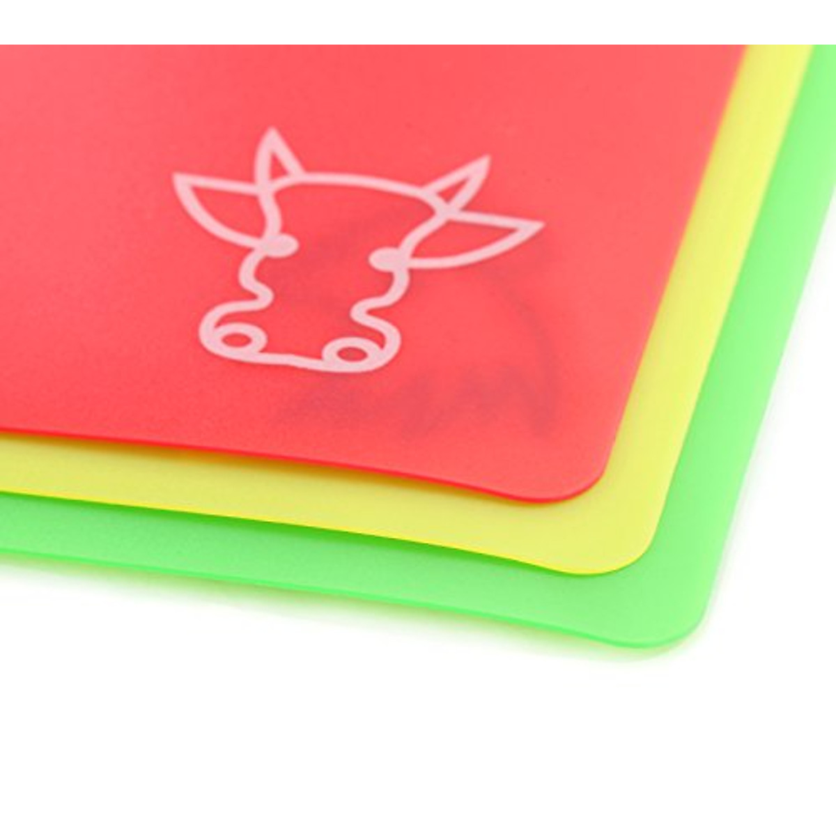 New Star Foodservice 28690 Flexible Cutting Board, 9.5-Inch by 14-Inch, Assorted Colors, Set of 3