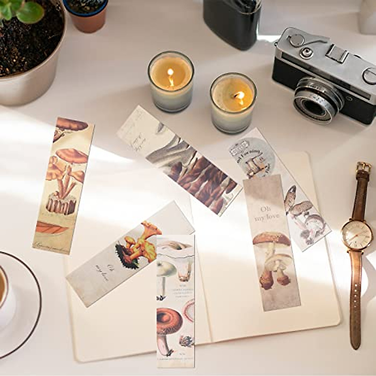 cobee Vintage Paper Bookmarks, 30 Pieces Classic Reading Bookmarks Aesthetics Book Markers for Book Lovers Gift for Women Men Teachers Students Friends(A)