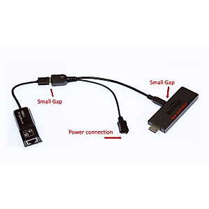 Ethernet Adapter designed for Streaming Sticks, 2nd GEN Fire, 4K Firestick (2019), USB Ethernet Speed Up To 100Mbps Adapter Micro USB Power OTG Cable Adapter - Wired Ethernet Connection (Not for Roku)