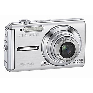 Olympus FE-340 8MP Digital Camera with 5x Optical Zoom (Silver)