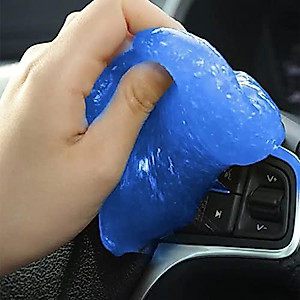 ARMARD Car Cleaning Gel Pc Laptop Keyboard Electronics Sticky Universal Interior Detailing Tool Cleaner Duster Remove Putty Dirt Debris Car Home Office Vent Console Dust 160g 1Pc Random Gel Color