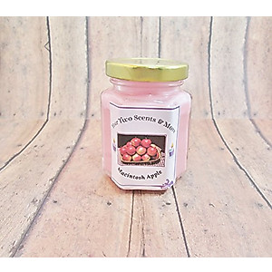 Macintosh Apple Scented Soy Candle, 4 oz, Free Shipping